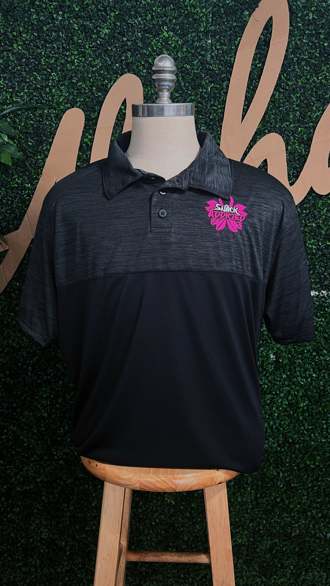 Snack Addicted Golf Polo (Black) – Snackaddicted